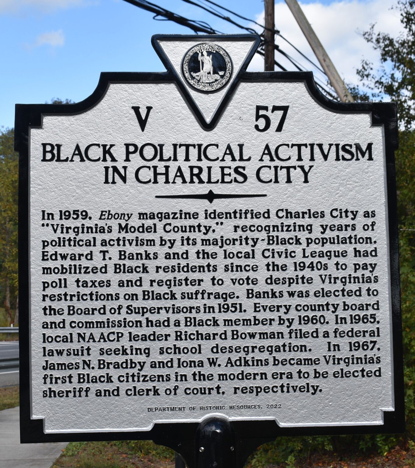 Historical marker honors Black political activism in Charles City - New ...